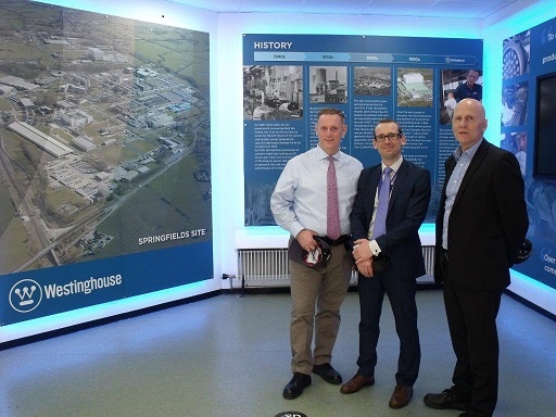 NuGen CEO Tom Samson visits Westinghouse’s Springfields site